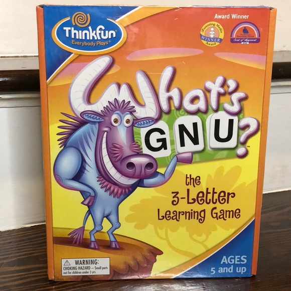 Thinkfun | Toys | Thinkfun Whats Gnu The 3letter Award Winning Learning ...